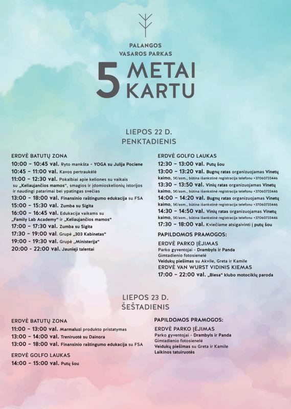 Renginiai Palangoje. Palangos renginių kalendorius. Palangos renginių ...